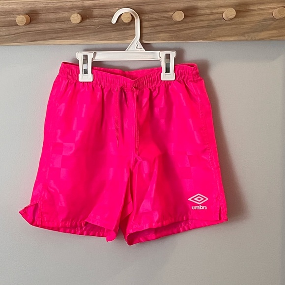 Umbro | Bottoms | Umbro Pink Nylon Soccer Shorts In Girls Size Small | Poshmark